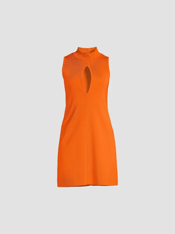 TOCCIN Madelyn Mock Turtleneck Minidress