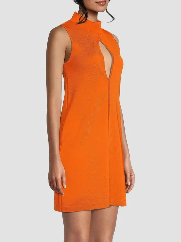 TOCCIN Madelyn Mock Turtleneck Minidress