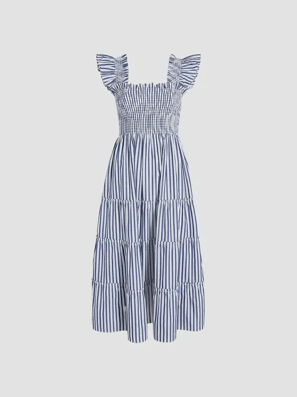 Hill House Home The Ellie Nap Dress - Navy Stripe