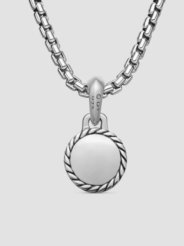 David Yurman Evil Eye Amulet In Sterling Silver With 14.5mm - Lapis Lazuli