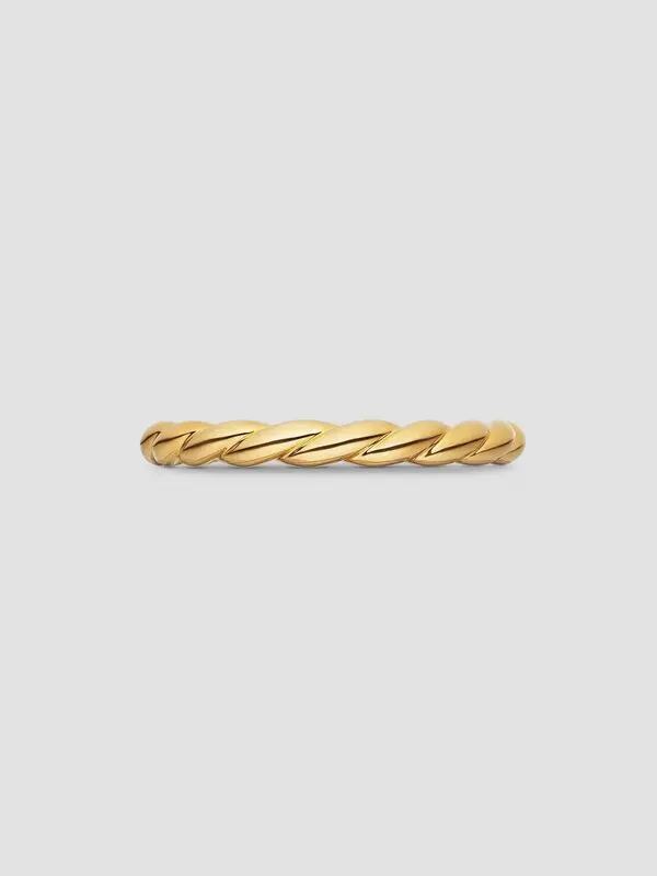 David Yurman Flex Band Ring In 18k Yellow
