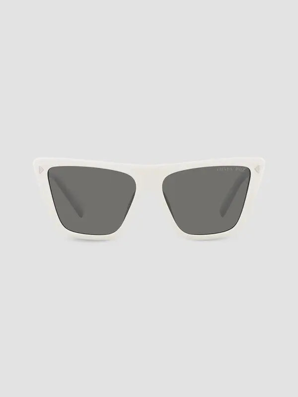 Prada 55mm Butterfly Sunglasses - Bone