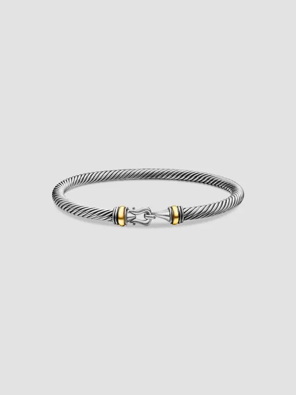 David Yurman Buckle Bracelet In Sterling