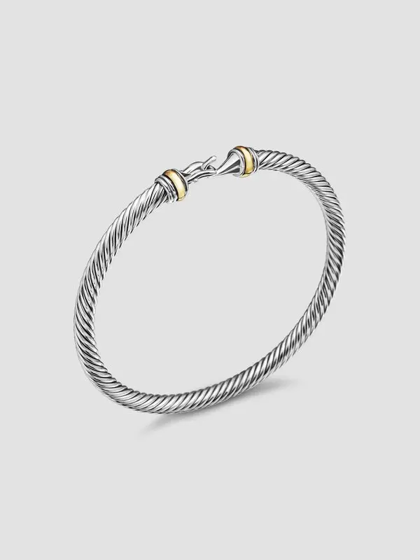 David Yurman Buckle Bracelet In Sterling