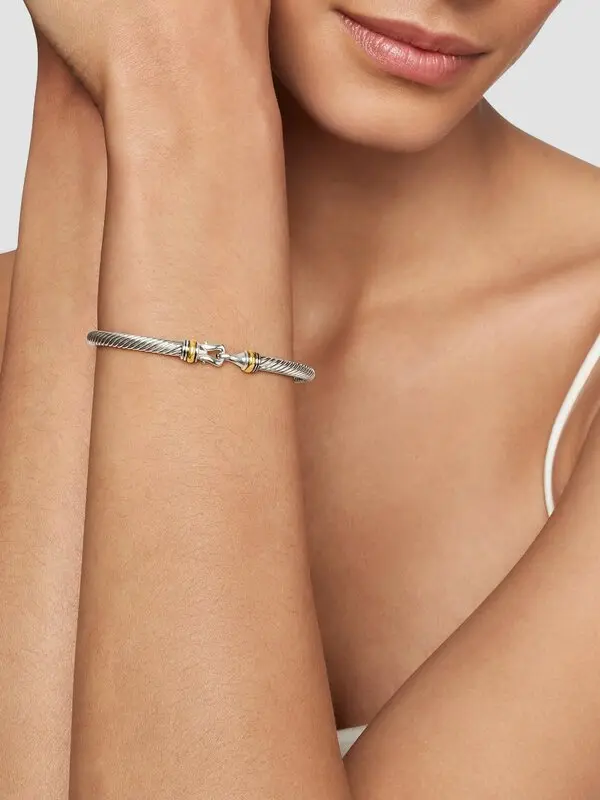David Yurman Buckle Bracelet In Sterling