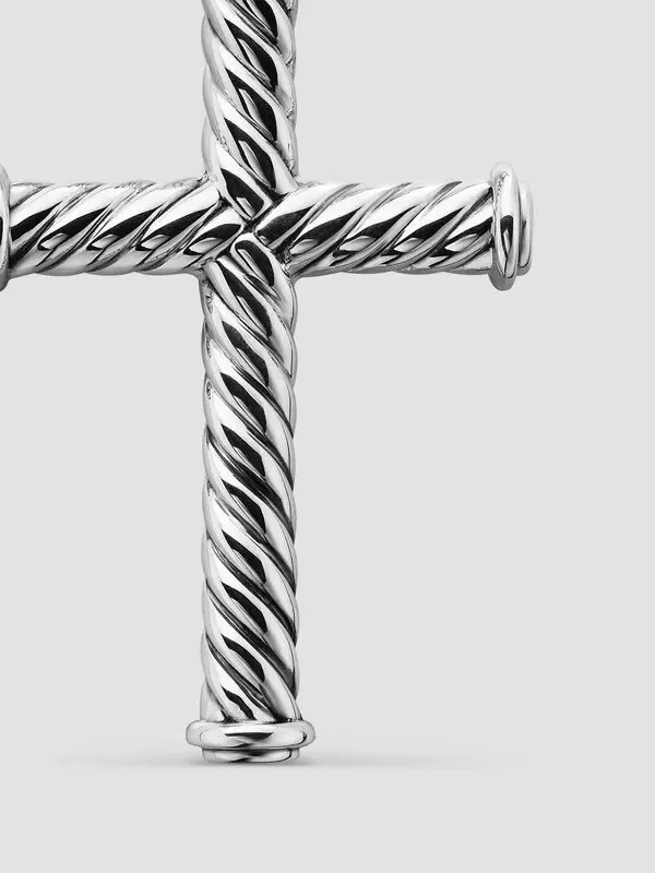 David Yurman Cable Cross Pendant In 35mm