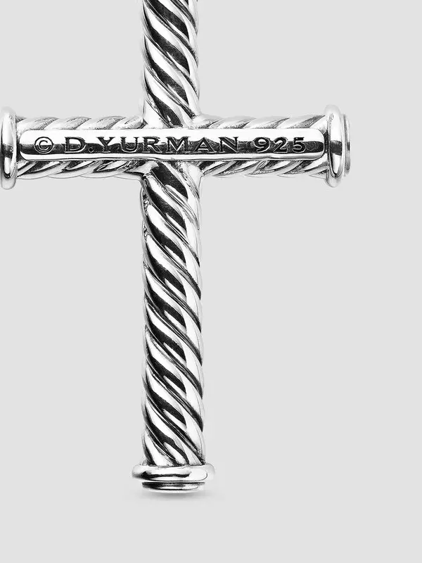 David Yurman Cable Cross Pendant In 35mm