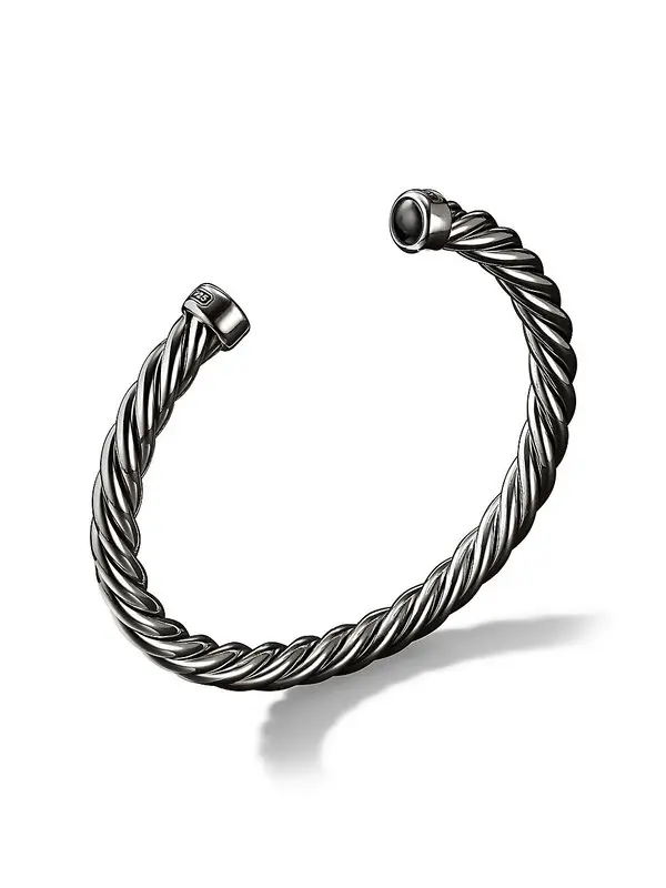 David Yurman Cable Cuff Bracelet - Black Onyx