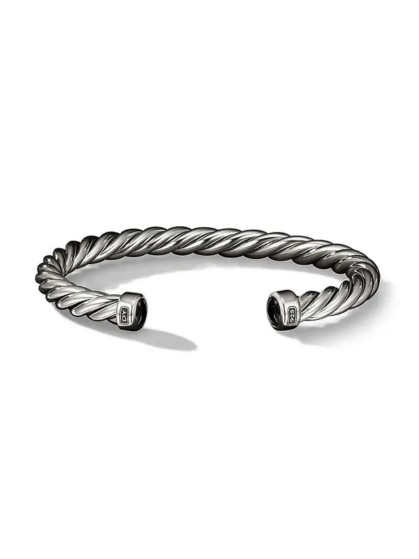 David Yurman Cable Cuff Bracelet - Black Onyx
