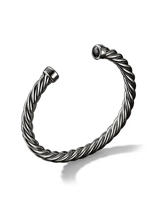 David Yurman Cable Cuff Bracelet - Black Onyx
