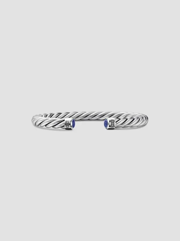 David Yurman Cable Cuff Bracelet - Lapis Lazuli