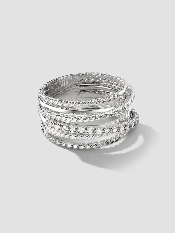 David Yurman Crossover Ring - Sterling Silver