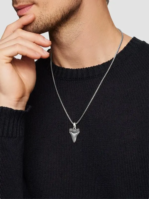 David Yurman Shark Tooth Amulet In 25.8mm