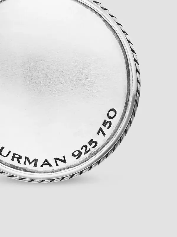 David Yurman Maritime Compass Amulet In Sterling Silver With 18k Yellow And Center 29.5mm