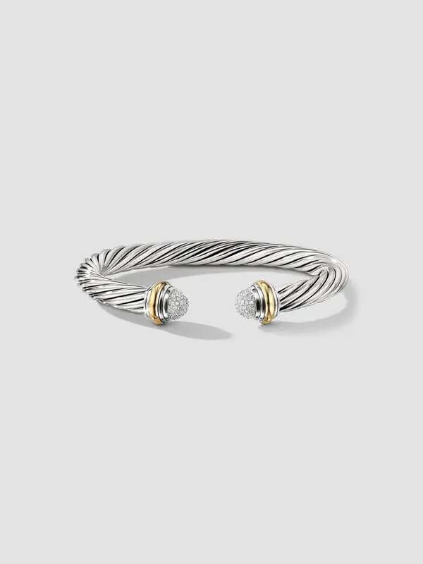 David Yurman Cable Ice Pav & Eacute Diamond Bracelet