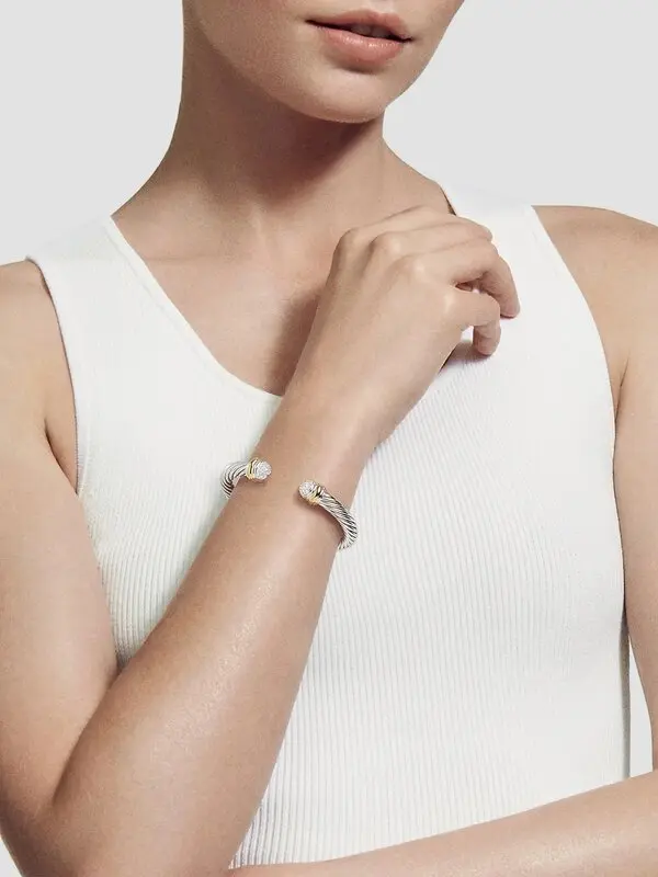 David Yurman Cable Ice Pav & Eacute Diamond Bracelet