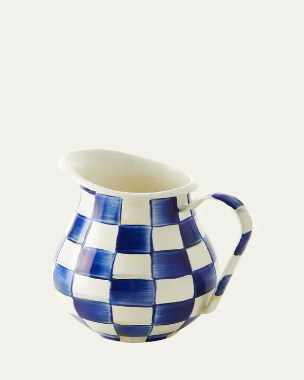 MACKENZIE-CHILDS Royal Check Pitcher