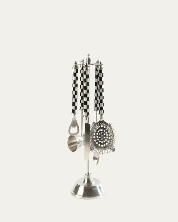 MACKENZIE-CHILDS Courtly Check Bar Tool Set