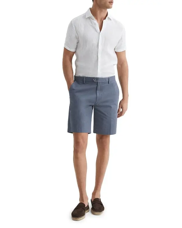 REISS Wicket Casual Chino Shorts - Airforce Blue