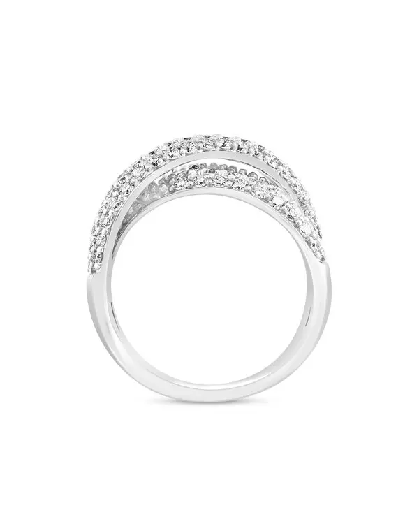 Bloomingdale'S Diamond Crossover Ring, 1.70 Tcw