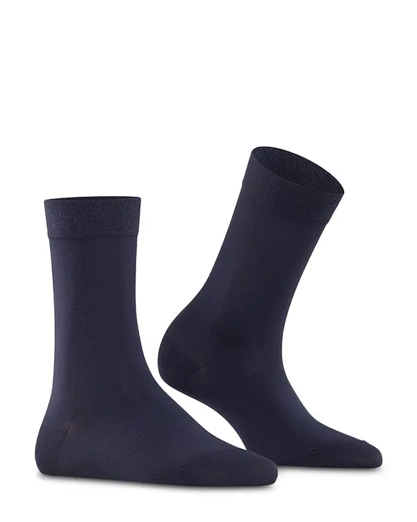 Falke Cotton Touch Crew Socks - Dark Navy