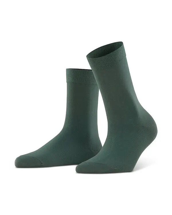 Falke Cotton Touch Crew Socks - Hunter Green