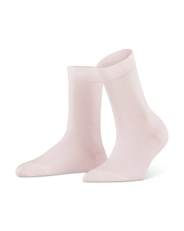 Falke Cotton Touch Crew Socks - Light Pink
