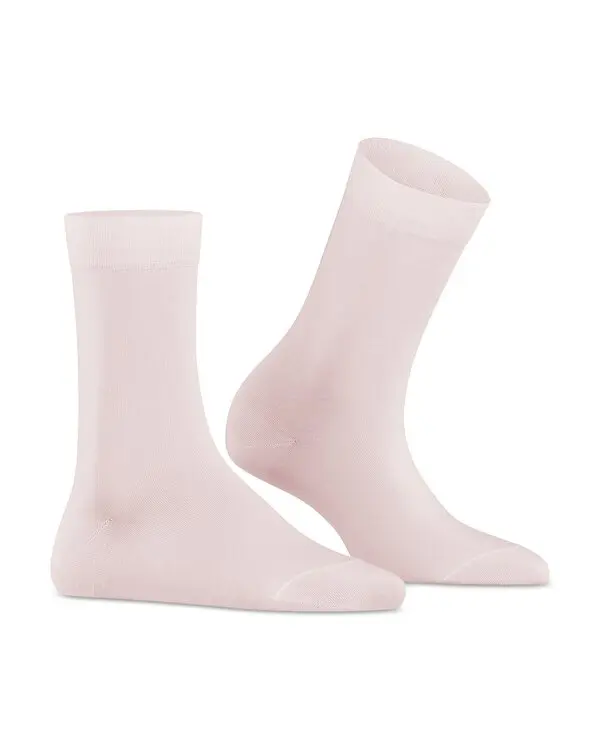 Falke Cotton Touch Crew Socks - Light Pink
