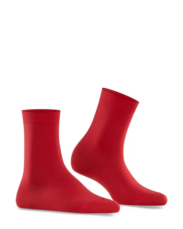 Falke Cotton Touch Crew Socks - Scarlet