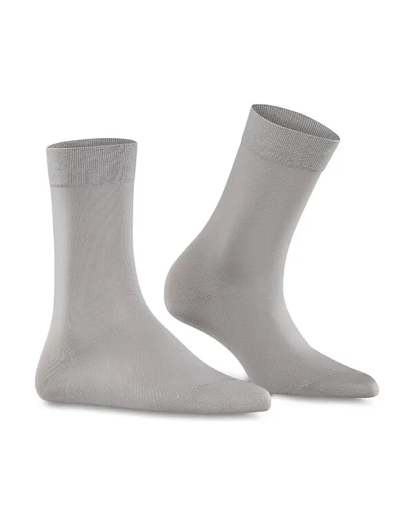Falke Cotton Touch Crew Socks - Silver