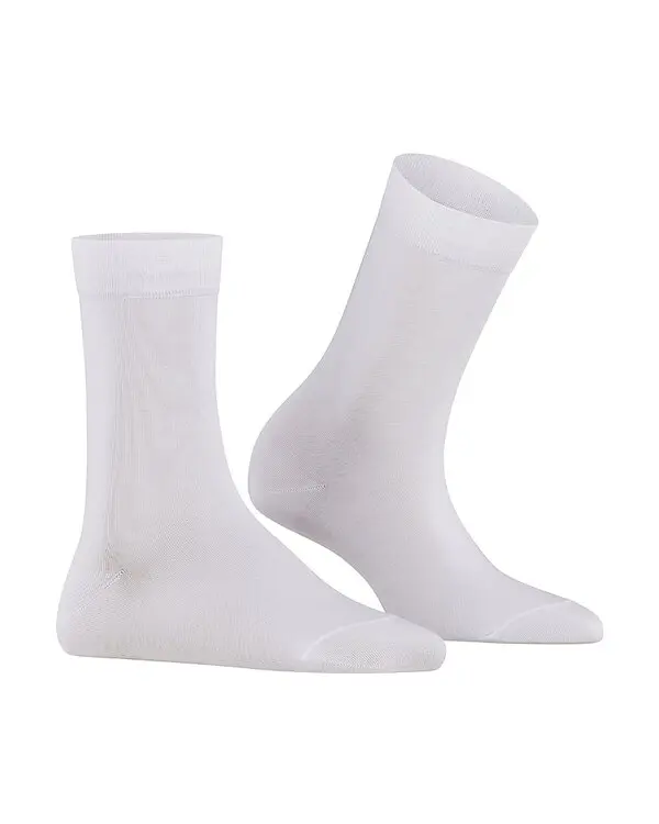 Falke Cotton Touch Crew Socks - White