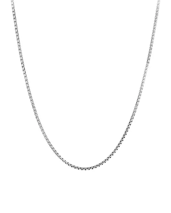 David Yurman Box Chain Necklace, 2.7mm - Silver