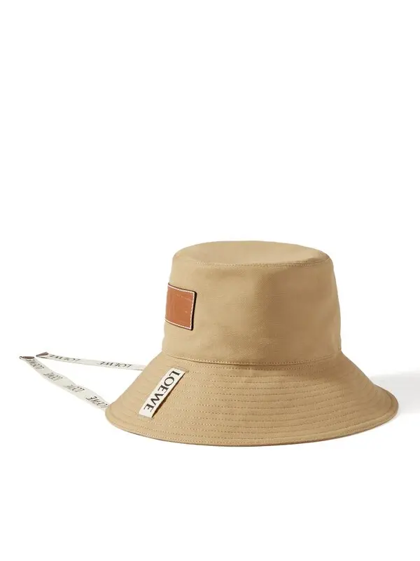 Loewe Paula'S Ibiza Cotton-Canvas Bucket Hat - Neutrals | Editorialist