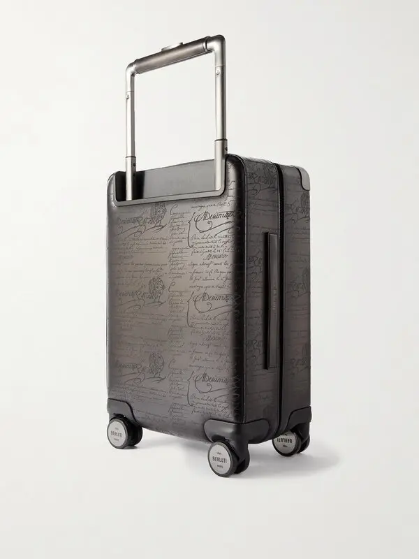 Berluti Formula 1005 Scritto Venezia Leather Suitcase - Black