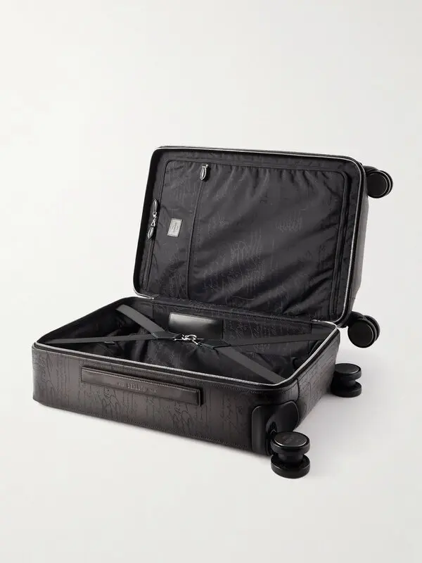 Berluti Formula 1005 Scritto Venezia Leather Suitcase - Black