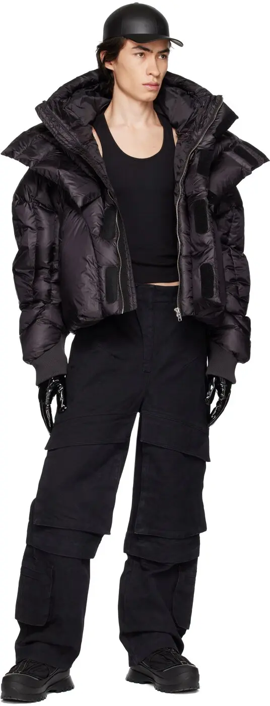 【entire studios】HARD CARGO BAT Entire Studios Black Hard Cargo Pants In Bat | ModeSens