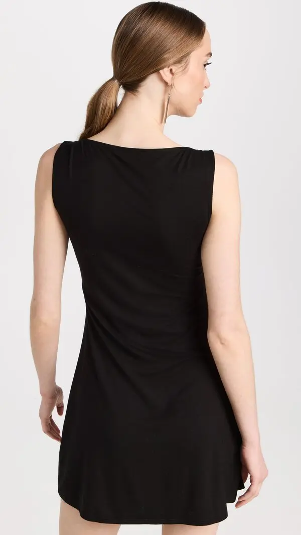 kailea knit dress Reformation Kailea Black Knit Mini Dress - Size Large