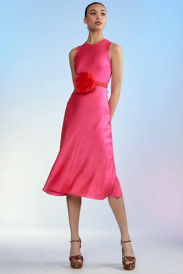 open lace back dress Cynthia Rowley Organza Flower Dress  katie + hubbell
