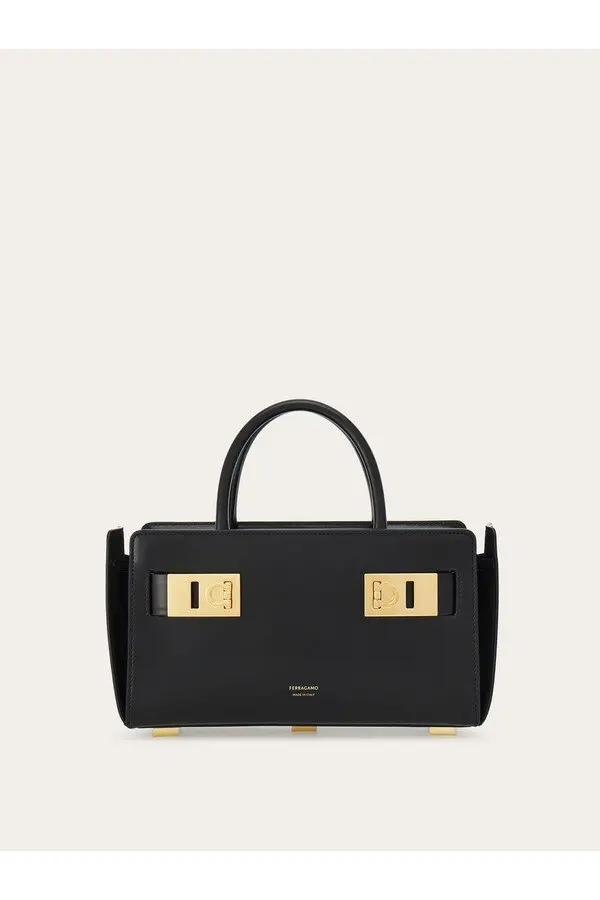 FERRAGAMO Tote Bag With Gancini Buckles S