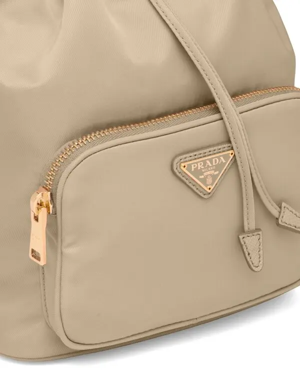 Prada Duet Re-nylon Bucket Bag - Neutral