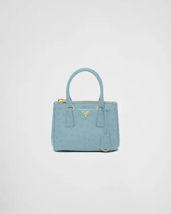 Prada Galleria Ostrich Leather Mini-bag