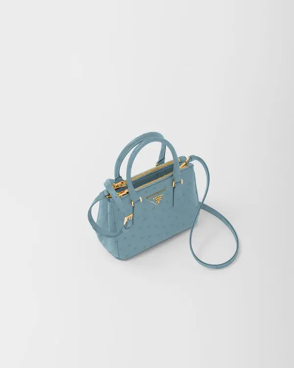 Prada Galleria Ostrich Leather Mini-bag