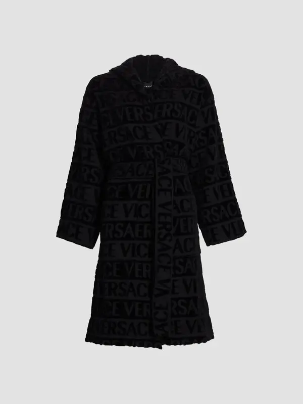 Versace Repeat Logo Cotton Robe