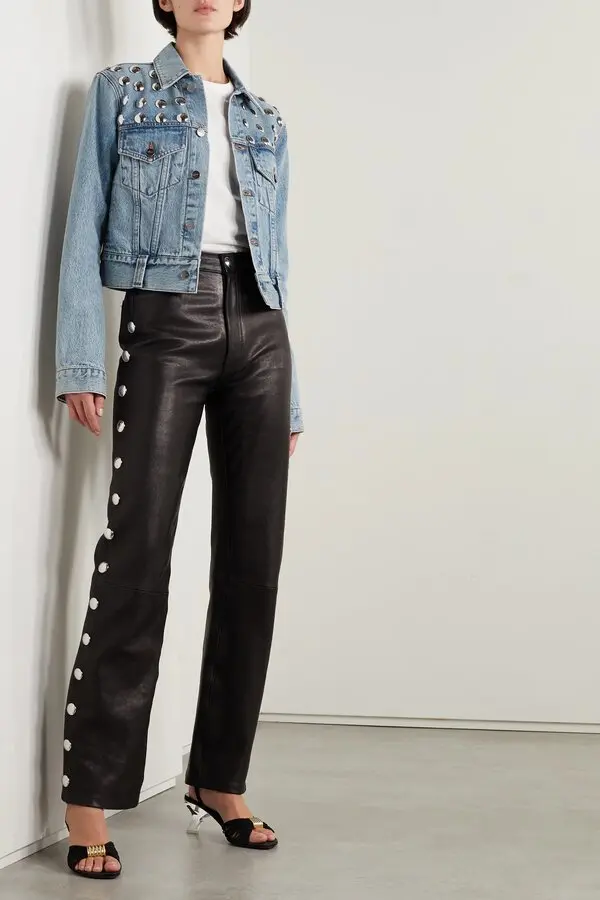 Khaite Rizzo Studded Denim Jacket