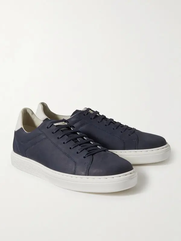 Brunello Cucinelli Nubuck Sneakers - Blue