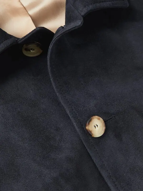 Brunello Cucinelli Suede Bomber Jacket