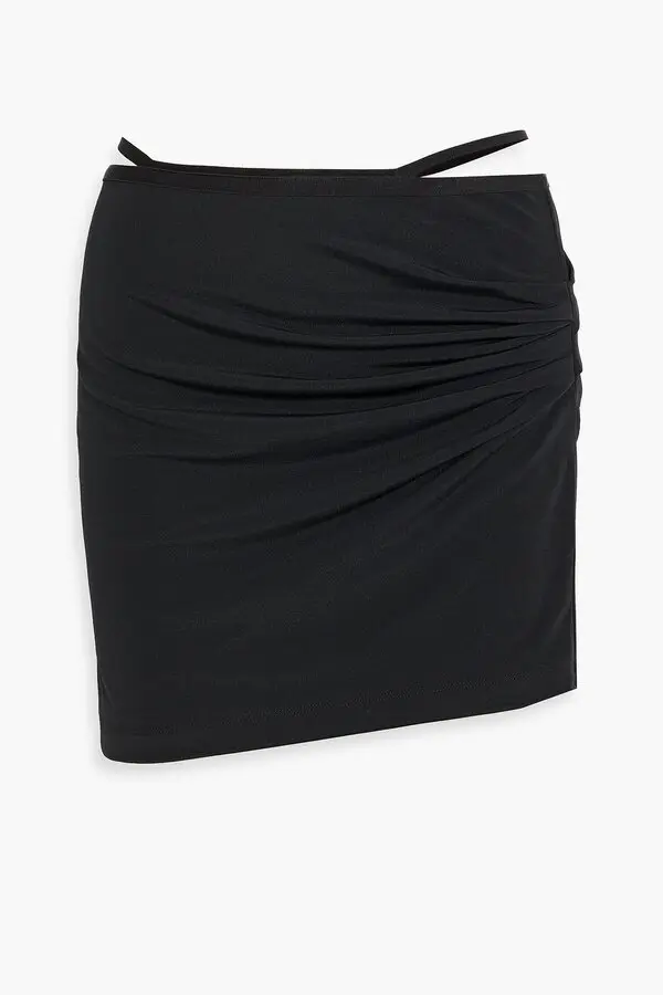 Helmut Lang Ruched Mini Skirt