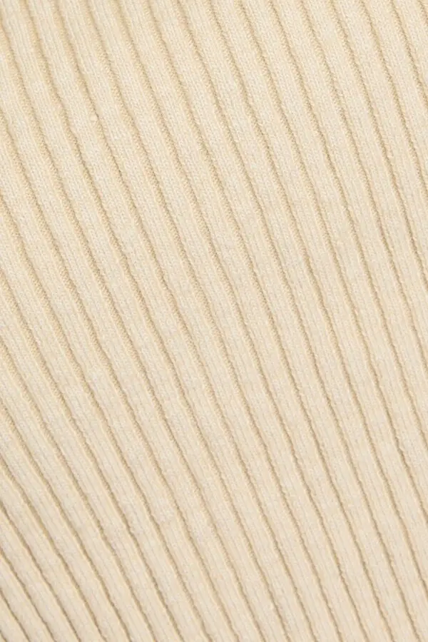Jacquemus Ascu Cropped One-shoulder Top - Beige