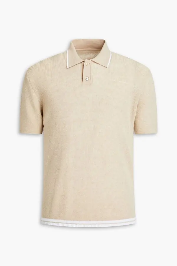 Jacquemus Cottonblend Polo Shirt - Beige