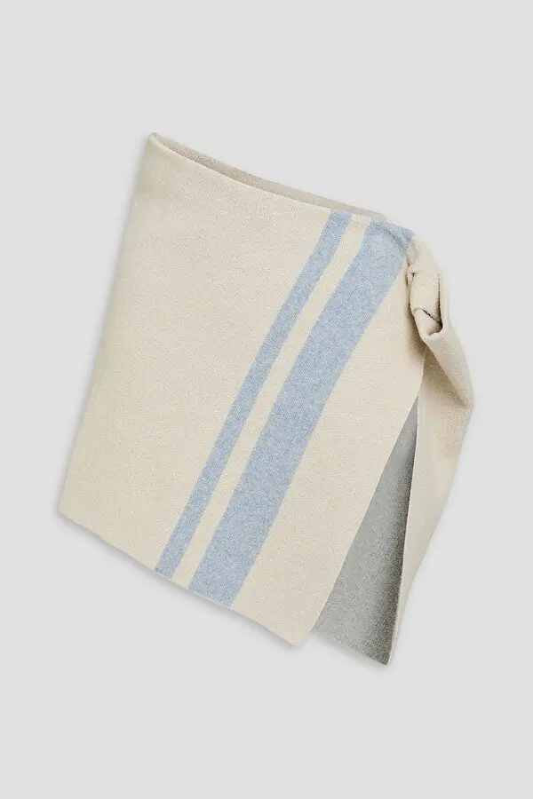 Jacquemus Bagnu Jacquard-knit Mini Wrap Skirt - Ecru
